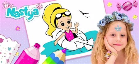 Like Nastya Coloring Book для Android — Скачать