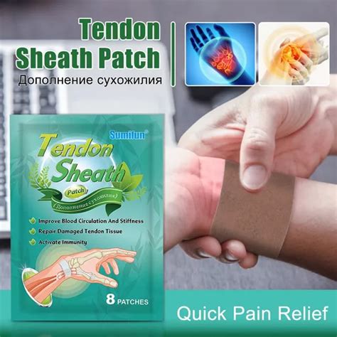 Sumifun Tendon Sheath Patch Hand Wrist Tendonitis Tenosynovitis Care Sticker Muscle Joint