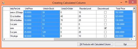 C Datatable Compute Column Addition Hindi