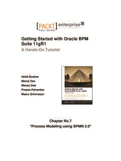 Getting Started With Oracle BPM Suite 11gR1 Getting Started With