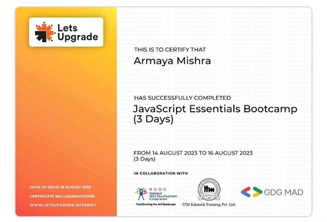 Armaya Mishra On Linkedin Bootcamp Letsupgrade Coding Javascript Webdevelopment