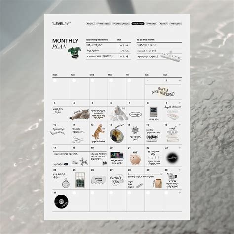 야간비행┃굿노트 디지털 문구 On Instagram 7월의 먼슬리 🏋️‍♀️ 근육통과 건강식의 7월 어색하지만 습관이