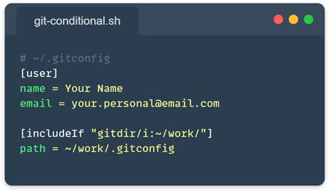 Git Conditional Configuration Juggle Multiple Accounts Front End Tips