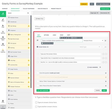 Gravity Forms Vs Surveymonkey For Wordpress Surveys