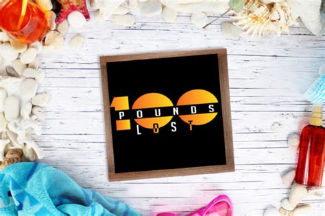 100 Pounds Lost Graphic By A Design In Time · Creative Fabrica