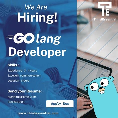 Sujata Kirar On Linkedin Urgent Hiring Golang Developer Required