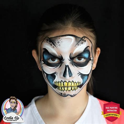 How To Apply Skull Makeup Saubhaya Makeup