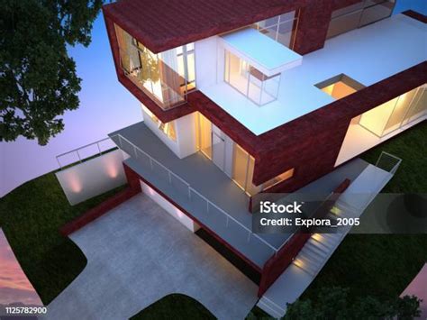 3d 렌더링 건물의 평면도 3차원 형태에 대한 스톡 사진 및 기타 이미지 3차원 형태 가정의 방 건물 외관 Istock