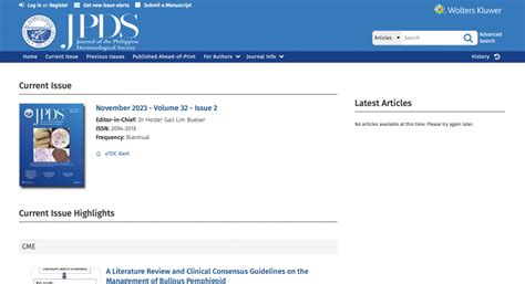 Jpds Philippine Dermatological Society Official Website