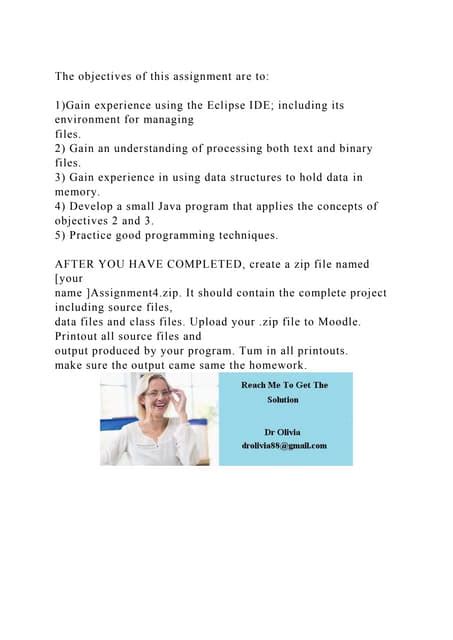 The Objectives Of This Assignment Are To1gain Experience Usingdocx