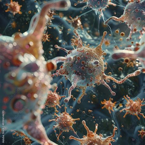 Viral Forces Storming The Cellular Citadel Macro View Of A Microscopic Battle With Viruses