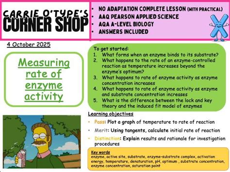 Aaq Pearson Applied Science Transport And Enzymes Teaching Resources