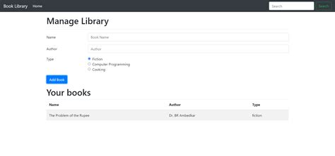 Library Management System Using Html Css And Javascript