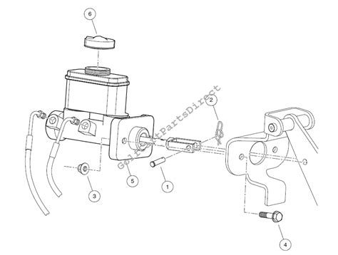 Master Cylinder With Integral Reservoir Golfcartpartsdirect