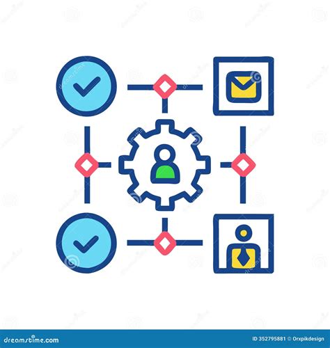 Innovative Business Impact Framework Illustration Stock Vector