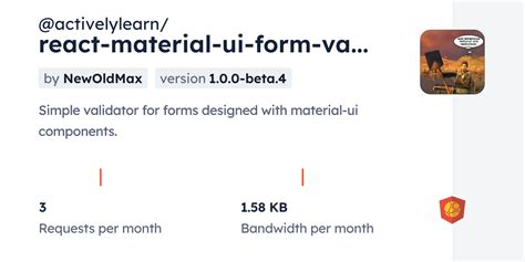 Activelylearnreact Material Ui Form Validator Cdn By Jsdelivr A Cdn For Npm And Github