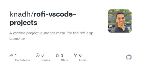 GitHub Knadh Rofi Vscode Projects A Vscode Project Launcher Menu For