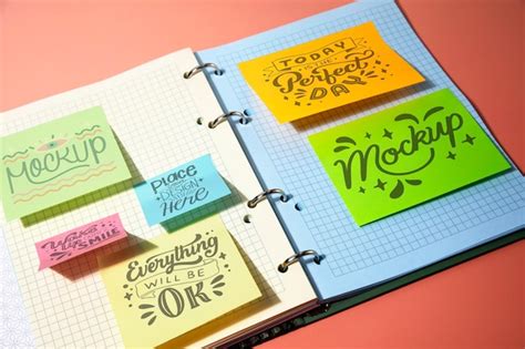 Premium PSD Small Portable Post It Note Mockup Design