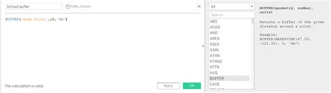tableau spatial how to create a buffer function in tableau the data