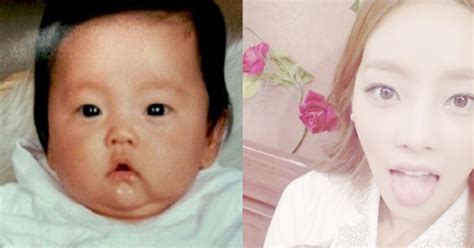 구하라 백일사진 오동통 볼살 똘망똘망 귀여운 눈 얼짱 귀요미