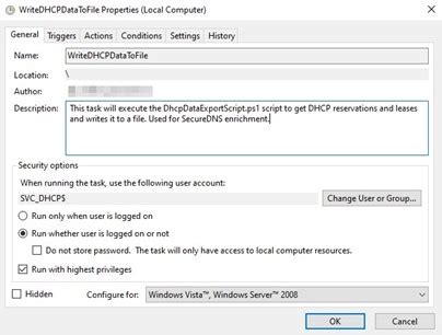 Enabling DHCP Log Enrichment On Windows Server Secutec SecureDNS