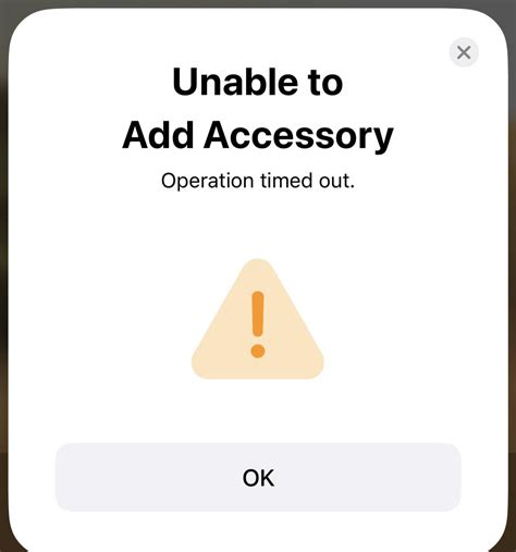 What Is Unable To Add Accessory Operation Timed Out R Homekit