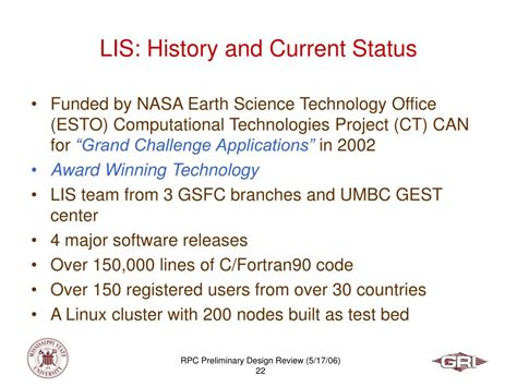 Ppt Evaluation Of The Nasa Land Information System Using The Rapid Prototyping Capabilities