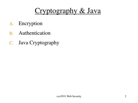 Ppt Gs Chapter Encryption Authentication And Java Cryptography