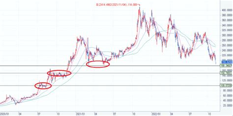 테슬라 주가 하락 멈추지 않을 것차트가 보여주는 바닥은