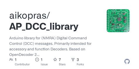 Github Aikopras Ap Dcc Library Arduino Library For Nmra Digital Command Control Dcc