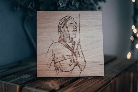 Erotic Wood Engraving BDSM Nude X Cm Etsy