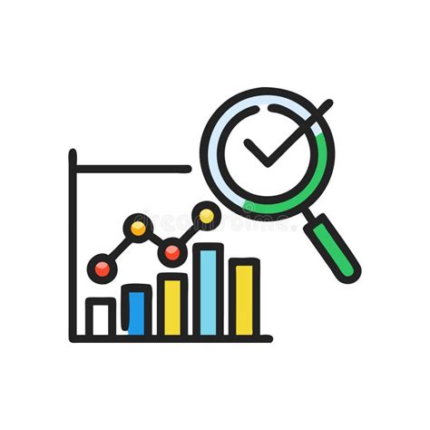 Modern Benchmarking Analysis Icon Stock Vector Illustration Of Benchmarking Overview 352794620