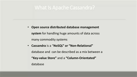 Apache Cassandra Introduction Pptx