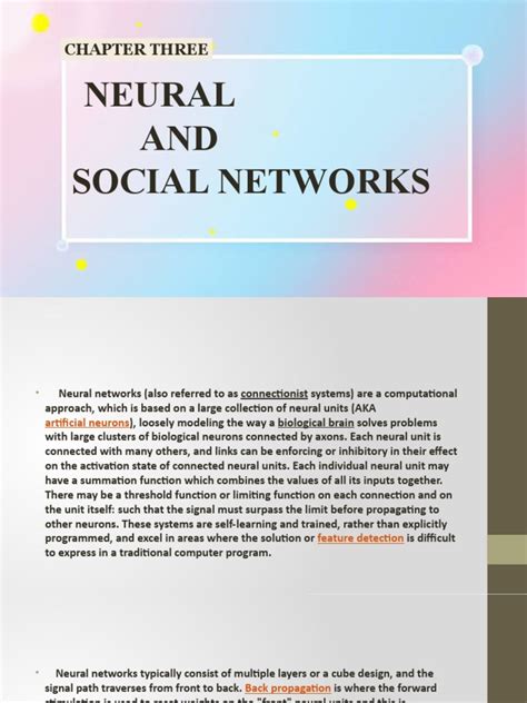 Wk 6 Neural And Social Networks Pdf Social Network Artificial Neural Network