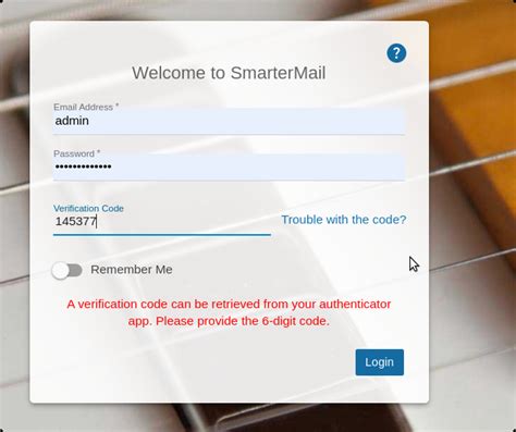 How To Enable Two Factor Authentication On Smartermail Smartermail Accuweb Help Center