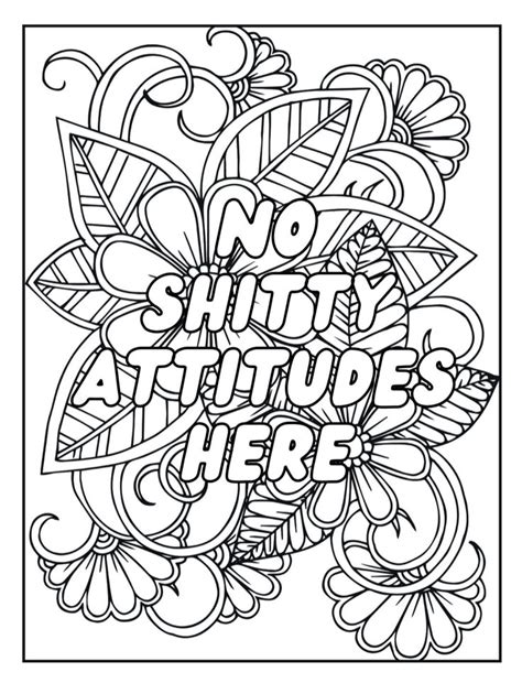 Adult Motivational Swear Words Coloring Pages Etsy Canada In 2024