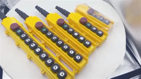 Factory Supply Rainproof New Model Winch Overhead Crane Push Button Pendant China Crane Push