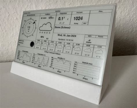Affichage météo E Paper Waveshare 7 5 ESP32 par Jonathan Sto MakerWorld