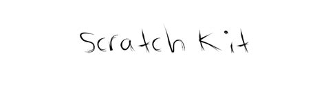 Scratch Kit Font FFonts Net Scratch Kit Font FFonts Net