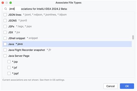 文件类型关联 Intellij Idea 文档