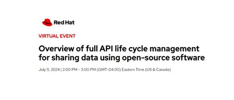 Overview Of Full Api Life Cycle Management For Sharing Data Using Open