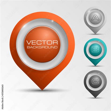 index location on the map pointer position marker standing indicator destination origami