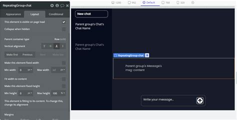How Do I Make A Chat Where The Page Doesnt Scroll But The Repeating
