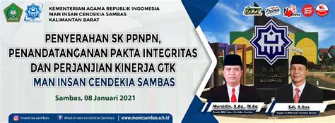 Kepala Man Ic Sambas Serahkan Sk Ppnpn Kepada Gtk Manicsa News