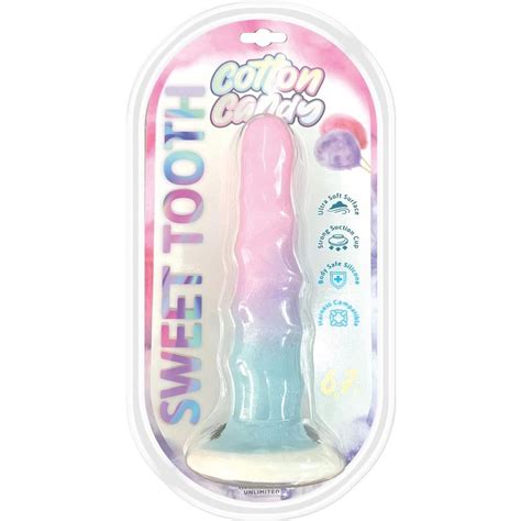 Cotton Candy Sweet Tooth Silicone Dildo Sex Toy Hotmovies