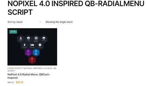 Script NOPIXEL 4 0 INSPIRED QB RADIALMENU SCRIPT VFivem The World S Largest FiveM Scripts