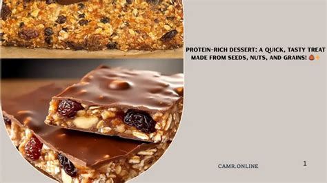 Protein Rich Dessert A Quick Tasty Treat Made From Seeds Nuts And