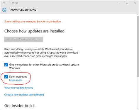Deferring Windows Updates Tips Net