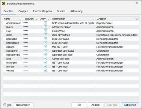 source konfigurieren der policy basierten authentifizierung sepsesam