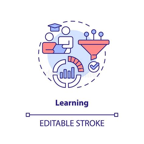 Learning Concept Icon Stock Vector Illustration Of Editable 254400474